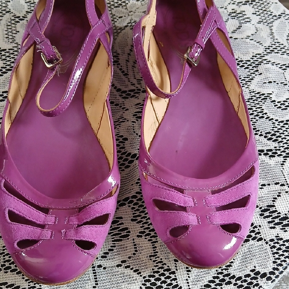 Tod's | Shoes | Tods Purple Flats With Decorative Cutouts | Poshmark